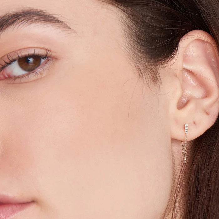 Ania Haie 14k Gold Chain Drop Huggies – Bauhaus