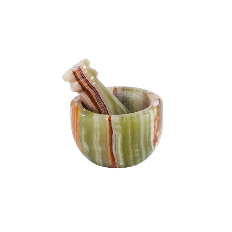 Marble Mortar & Pestle -Green