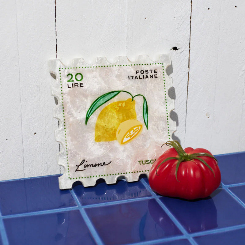 Lemon Stamp Wall Art